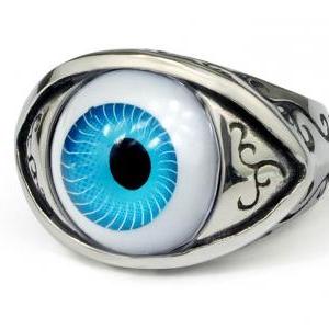 Blue Devil Eye Ring on Luulla