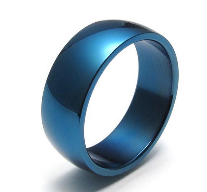 Blue Titanum Steel Ring on Luulla